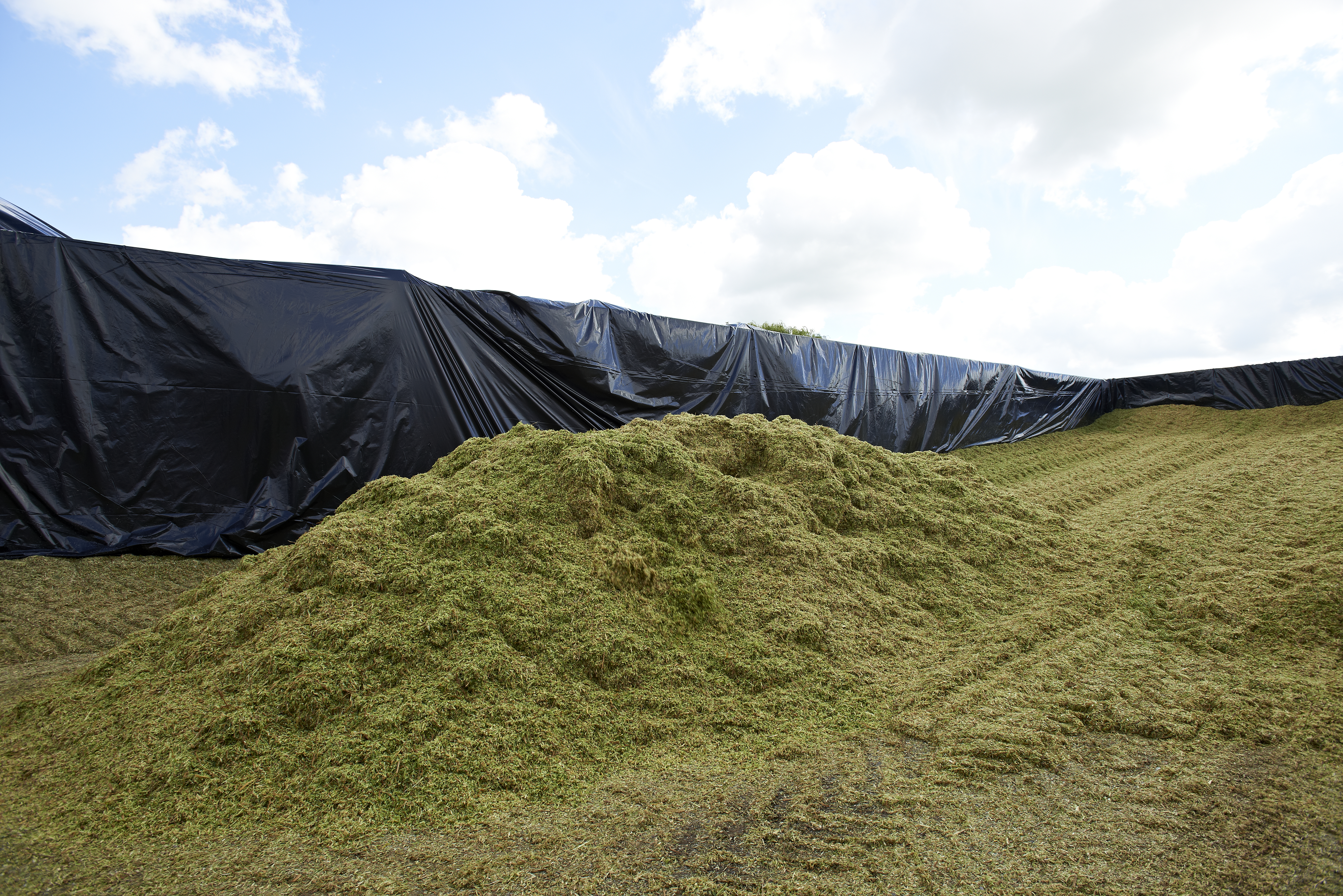 How to calculate how much grass silage is in a clamp?